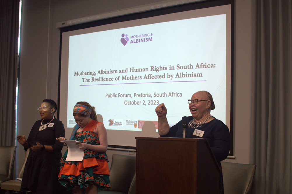Mothering and Albinism: Public Forum in Pretoria, South Africa ...